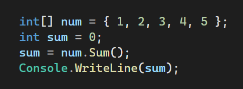 Different ways to get a sum of an array of integers in C# | by Ralph ...