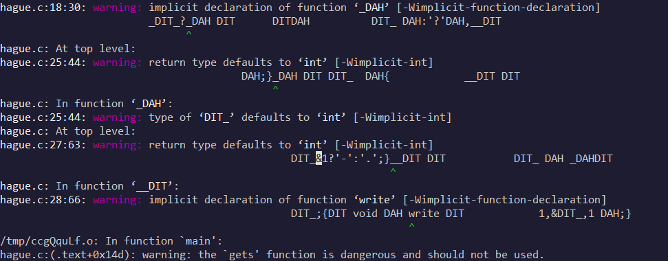 Worst abuse of the C preprocessor (IOCCC winner, 1986) | by Geoffrey ...