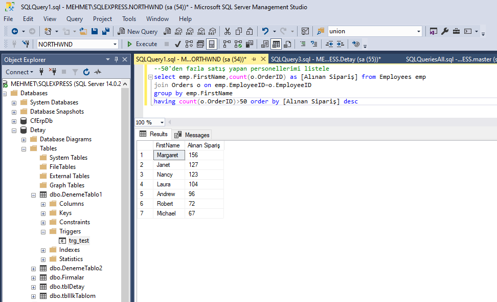 SQL — Having. Having kullanma kuralları 1)Select… | by Mehmet Icme | Medium
