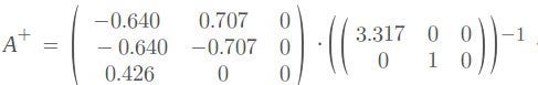 Regular Inverse & Pseudo Inverse Matrix Calculation using Singular ...