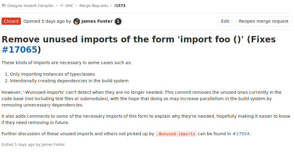 HSoC — Hadrian Optimisation: Elusive Unused Imports (Update 6) | by ...