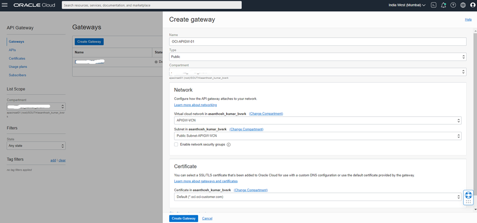 Access Restriction To Oic Through Oci Api Gateway And Configuring Oci Api