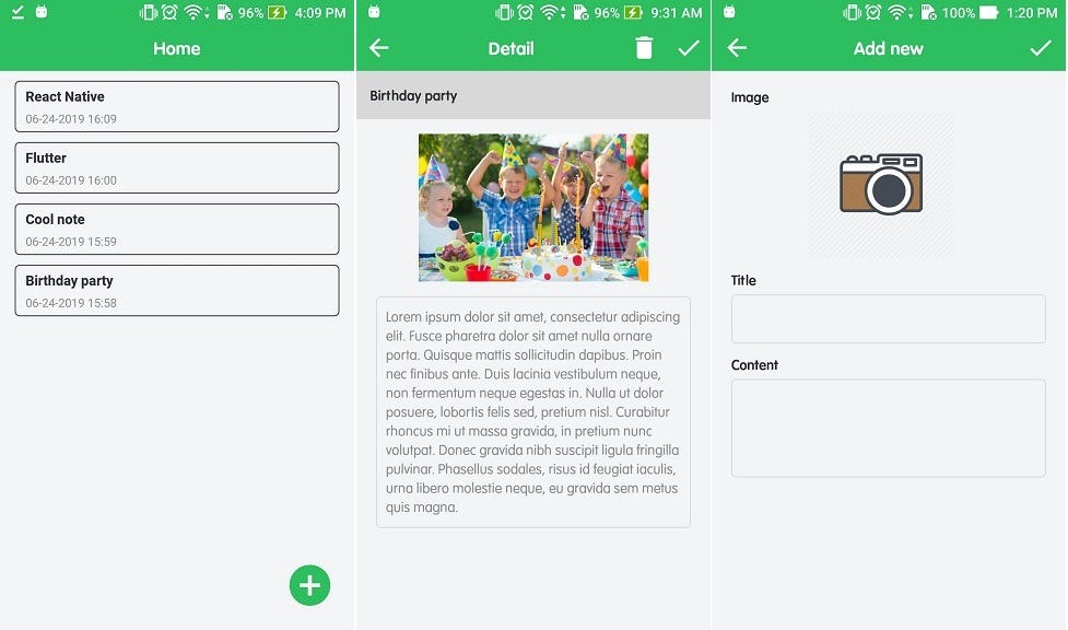 Making A Simple Note App With Pouchdb In React Native By Quang Duy Tran Medium