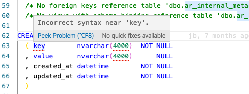 Fix issue with structure.sql has syntax errors in Rails with MS SQL server | by Daniel Qian | Medium