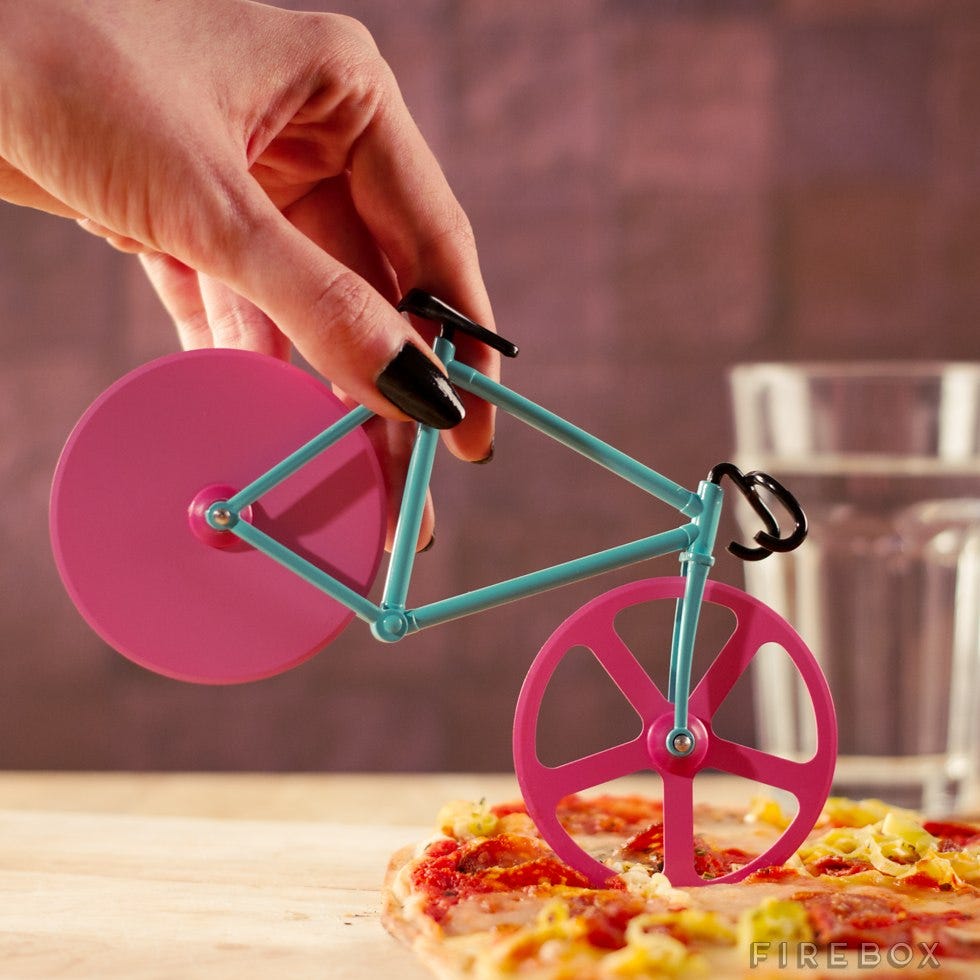 Fixie Bike Pizza Cutter. Riding through the delicious terrain of… | by ...