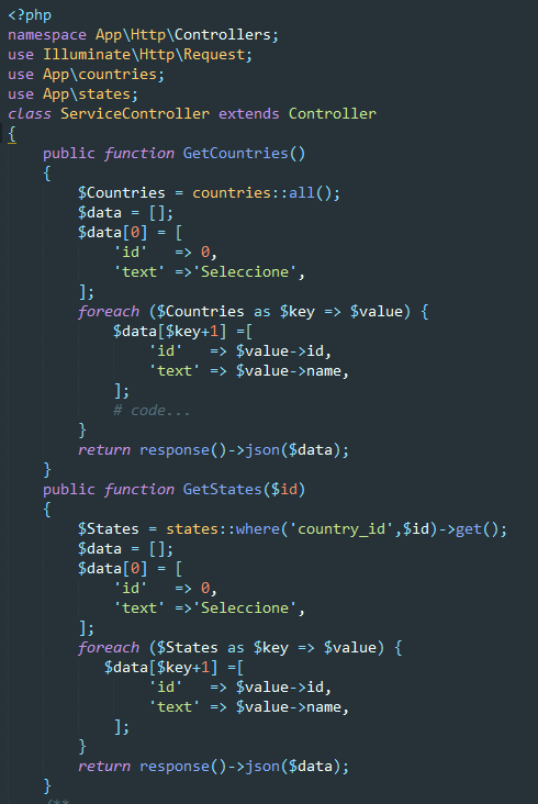 Creación de un Select dependiente con laravel 5.4+vue.js+select2 | by ...