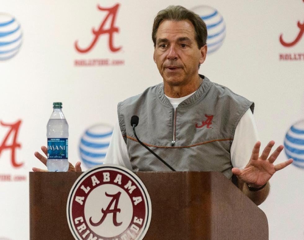 7 Leadership Secrets of Nick Saban | by Janice Harayda | The Press Box ...