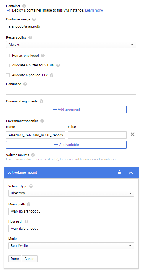 Running a Standalone ArangoDB on Google Compute Engine using Docker | by Grant Forrest | Medium