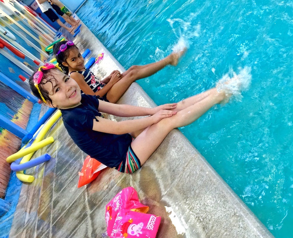 Learning to swim the fun way!. “If children are enjoying themselves ...