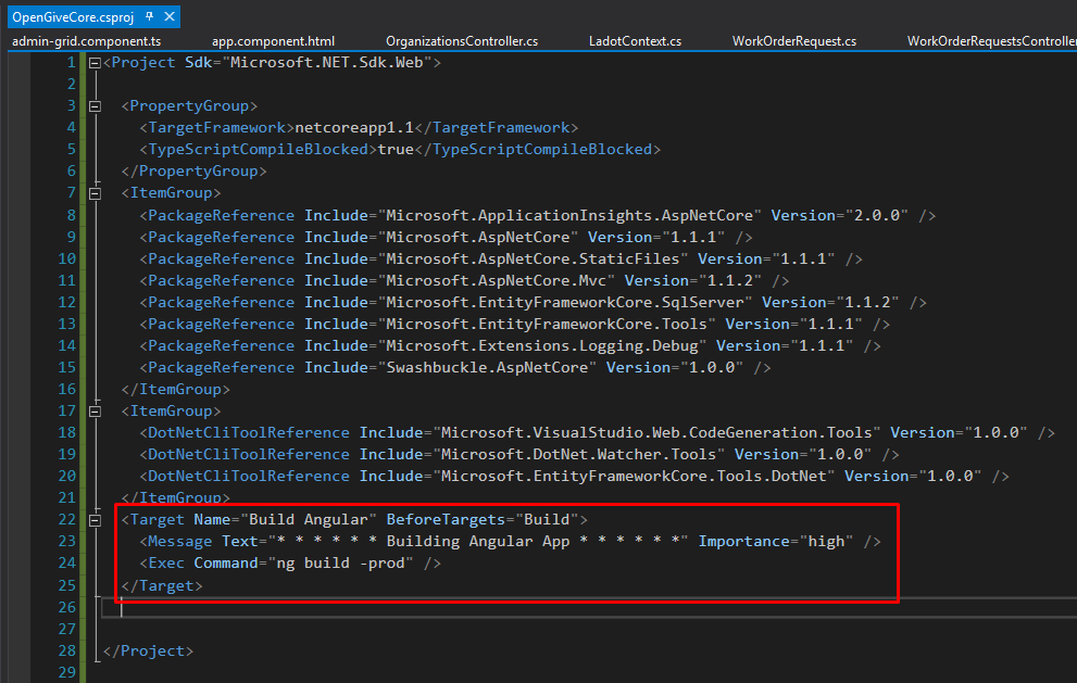 Open your .csproj and add the following: | by Levi Fuller | Medium