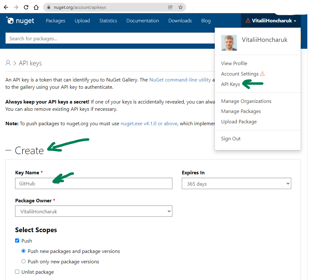 Publish To Nuget With Github Actions By Vitalii Honcharuk Level Up Coding 6319