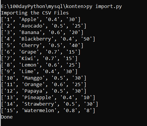 Importing CSV Files Into MySQL Database Using Python | by Handhika ...