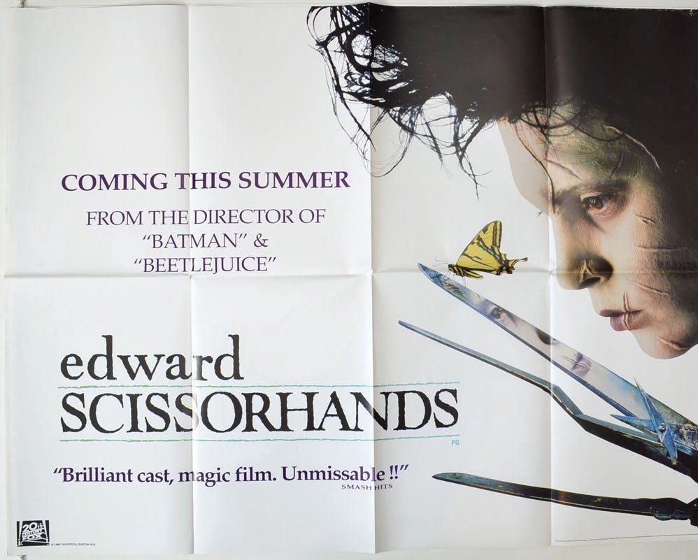 “Edward Scissorhands” (1990). The Best of Tim Burton — Vol 1. | by ...