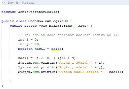 Jenis-Jenis Operator Logika Java Language | by Krisma Success | Medium
