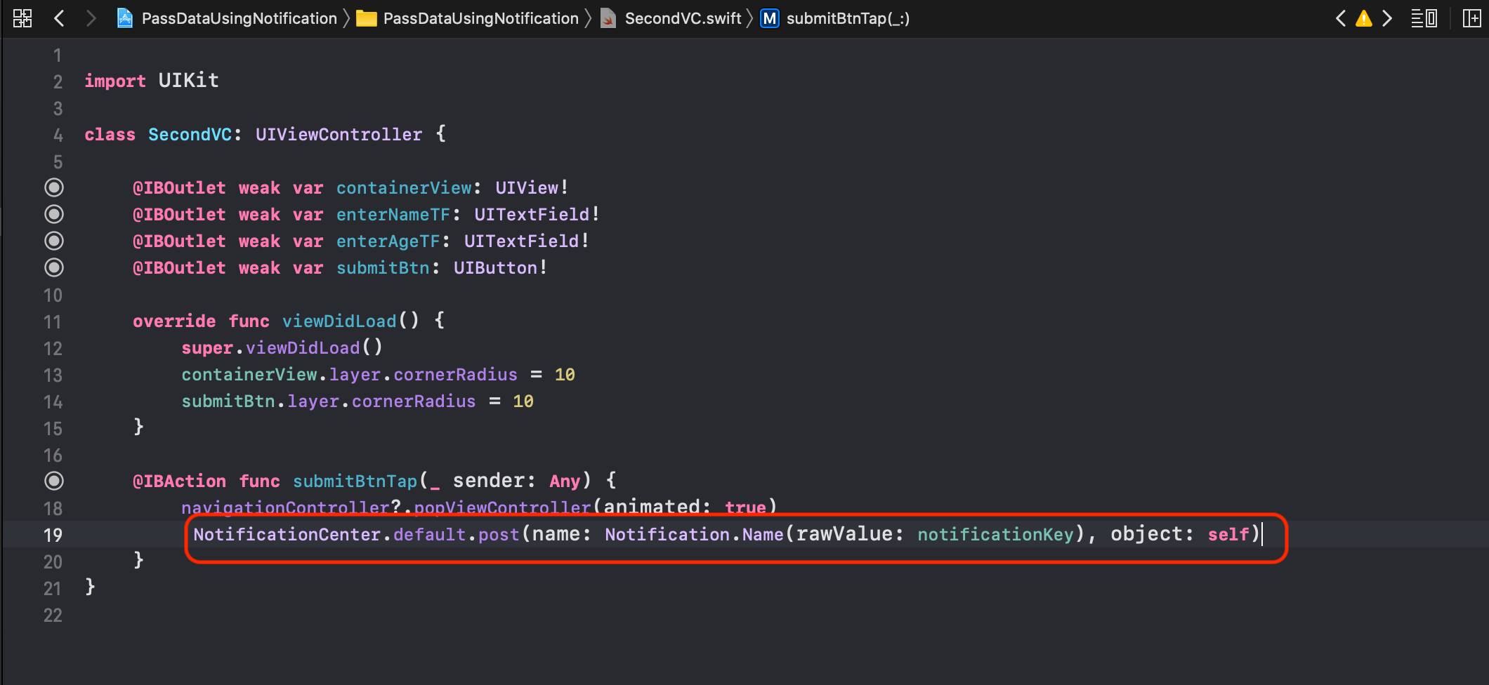 在Swift中使用NSNotification传递数据-CSDN博客