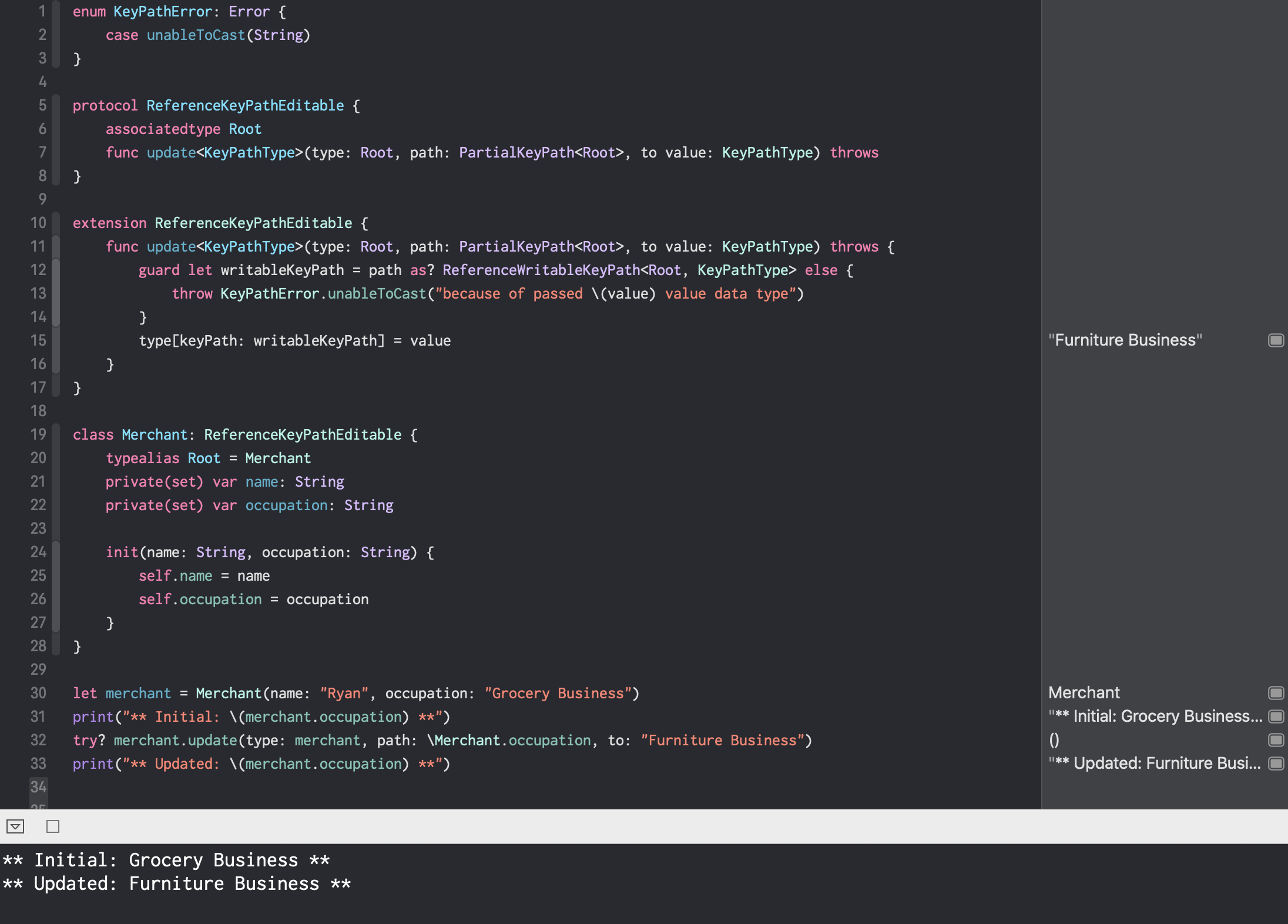 Swift Keypath我使用swift Keypath进行实验的故事 Csdn博客