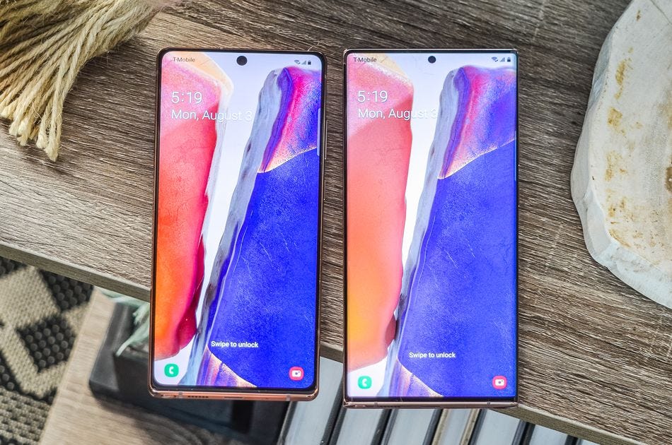 三星的新Galaxy Note 20阵容比手机更轻薄