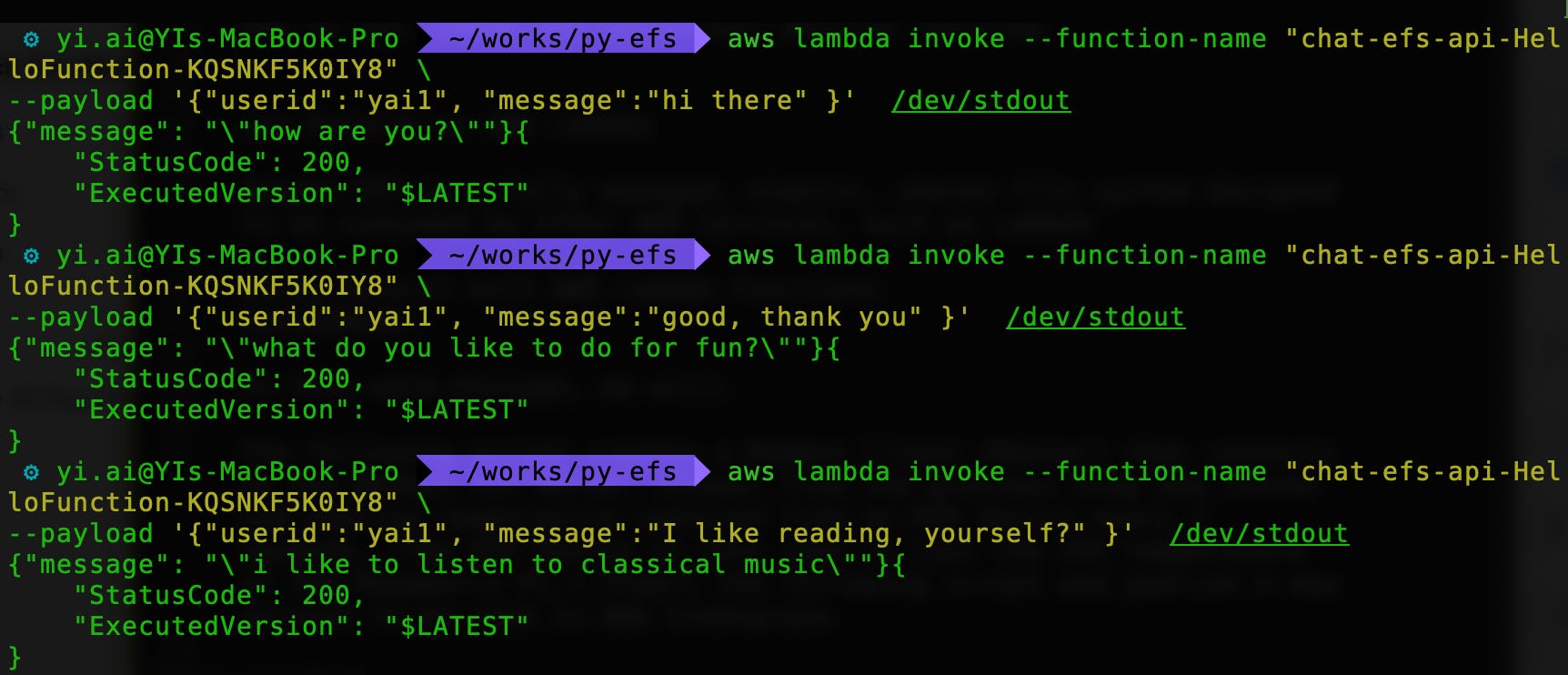 Aws Lambda使用使用aws Lambda函数和amazon Efs构建对话式ai聊天机器人 Csdn博客