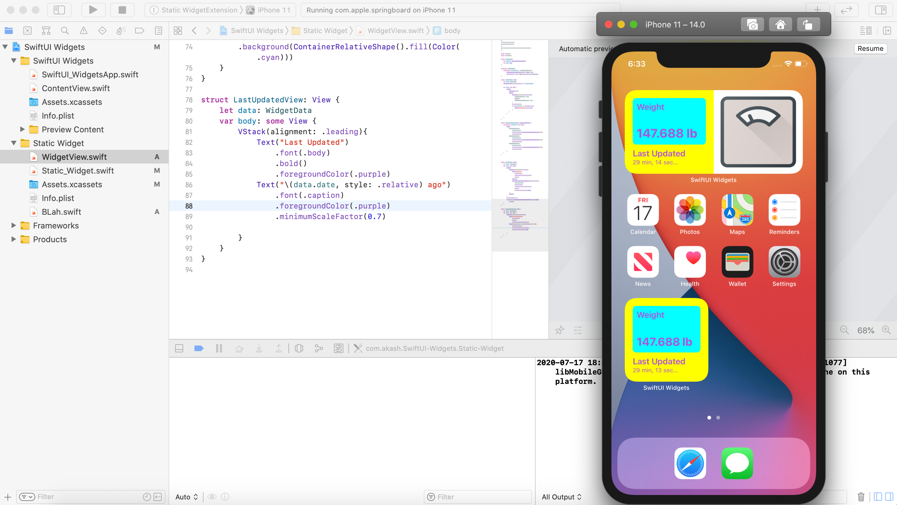ios小部件_使用WidgetKit在iOS 14中构建您的第一个小部件-CSDN博客