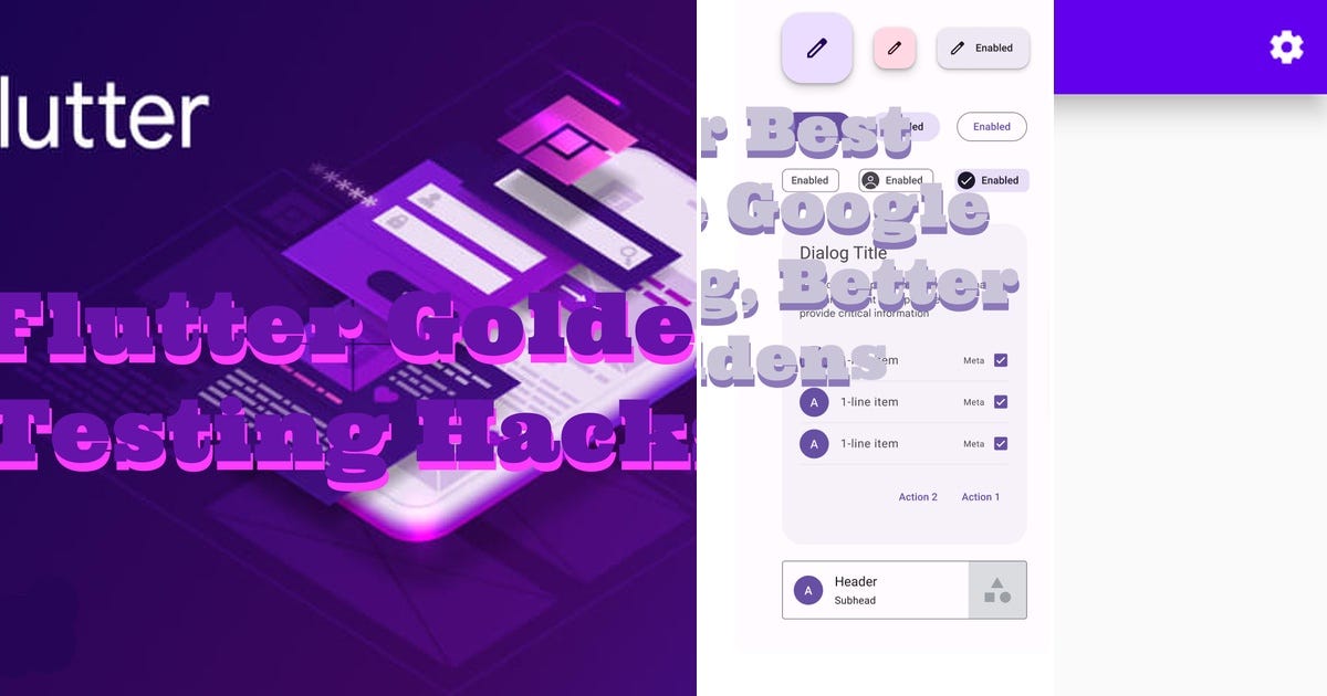 3 stories about Flutter Testing curated by Sarah King - Medium