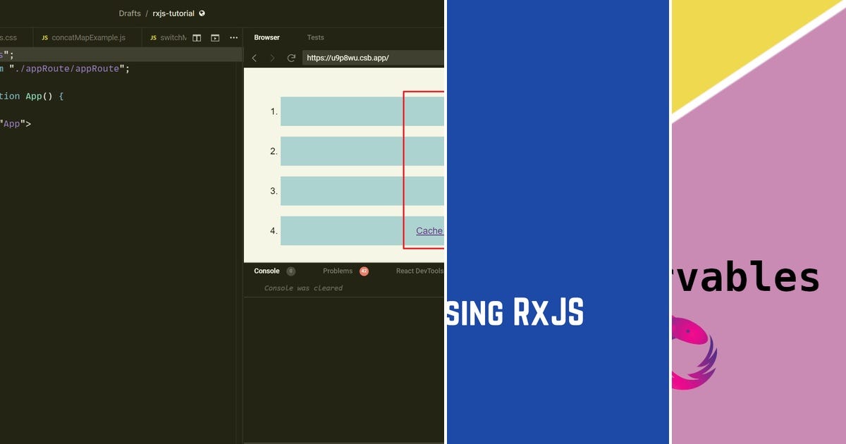 3 stories about rxjs curated by Mario Gerlach - Medium