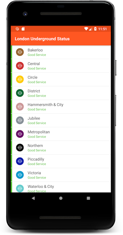London Tube Status App — layouts and view model | by Joao Alves ...