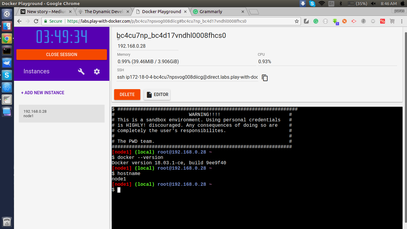 Play with Docker Playground. Introduction | by Prakash | Developers ...