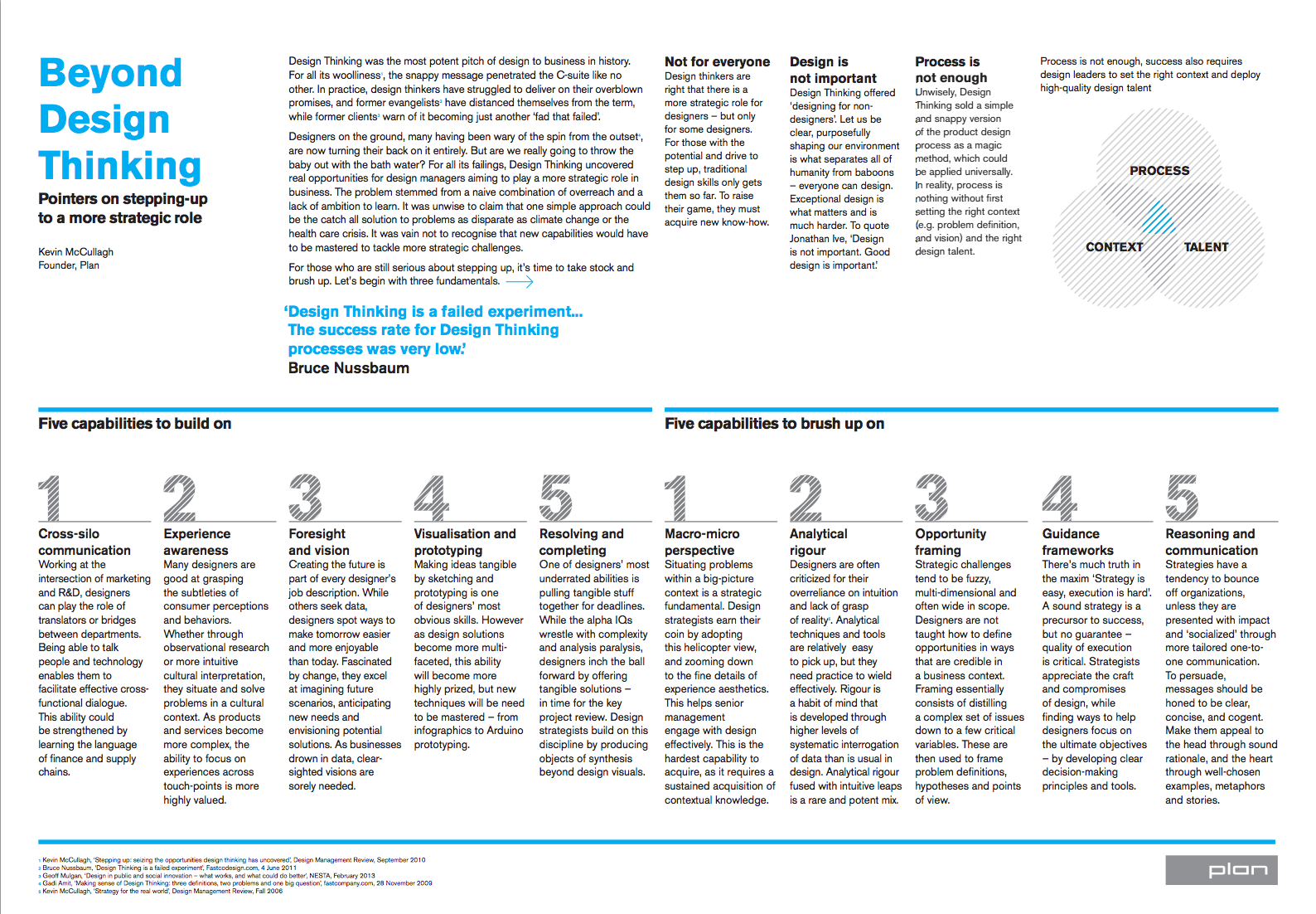 Beyond Design Thinking. Pointers on stepping up to a more… | by Plan ...