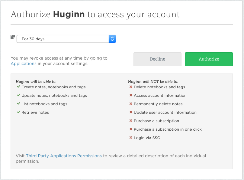 Huginn Agents Walk-through. Evernote Agent | by kissofeternal | Medium