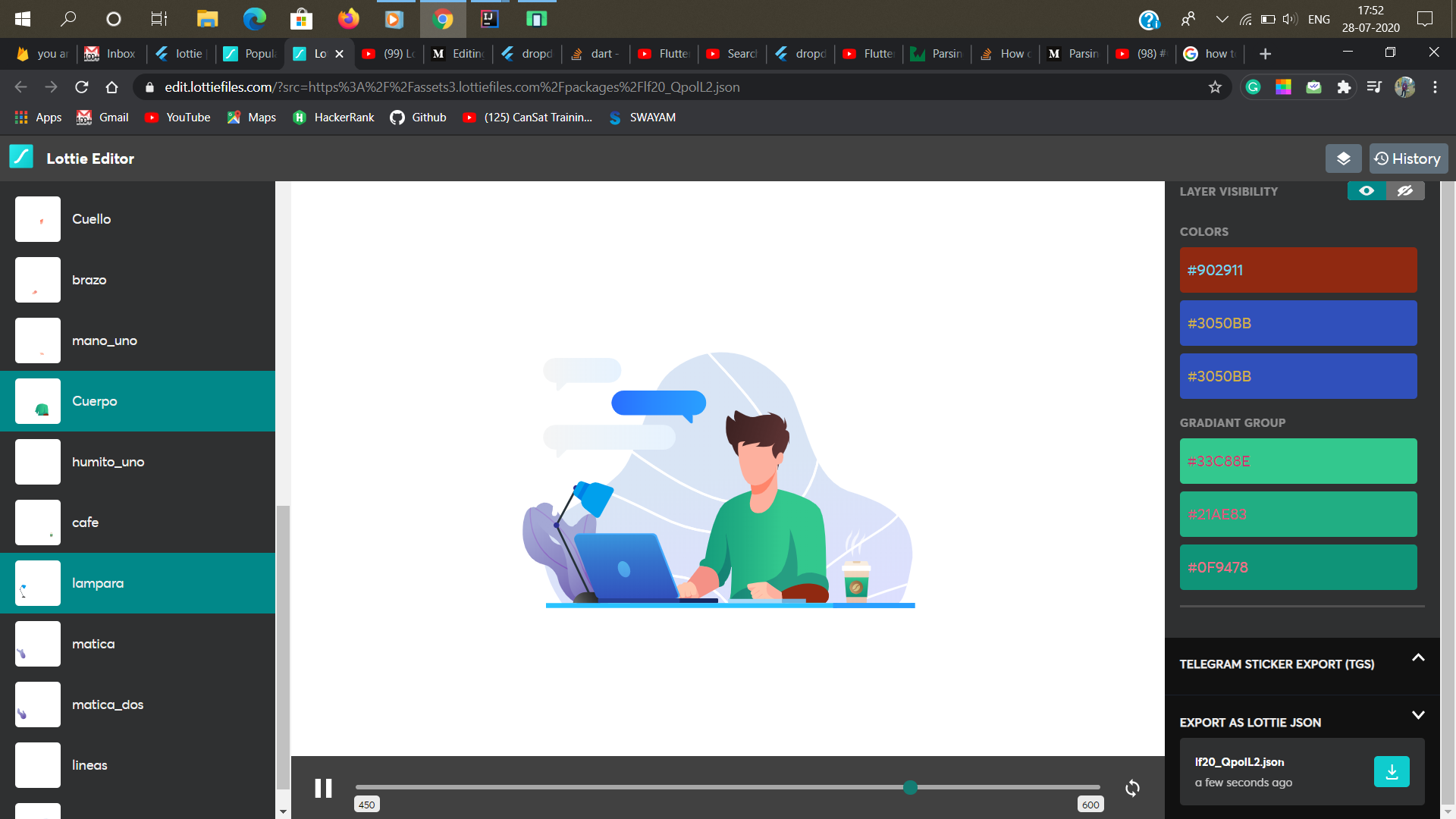 Animation videos in Flutter application using Lottie Files | by Tamil ...