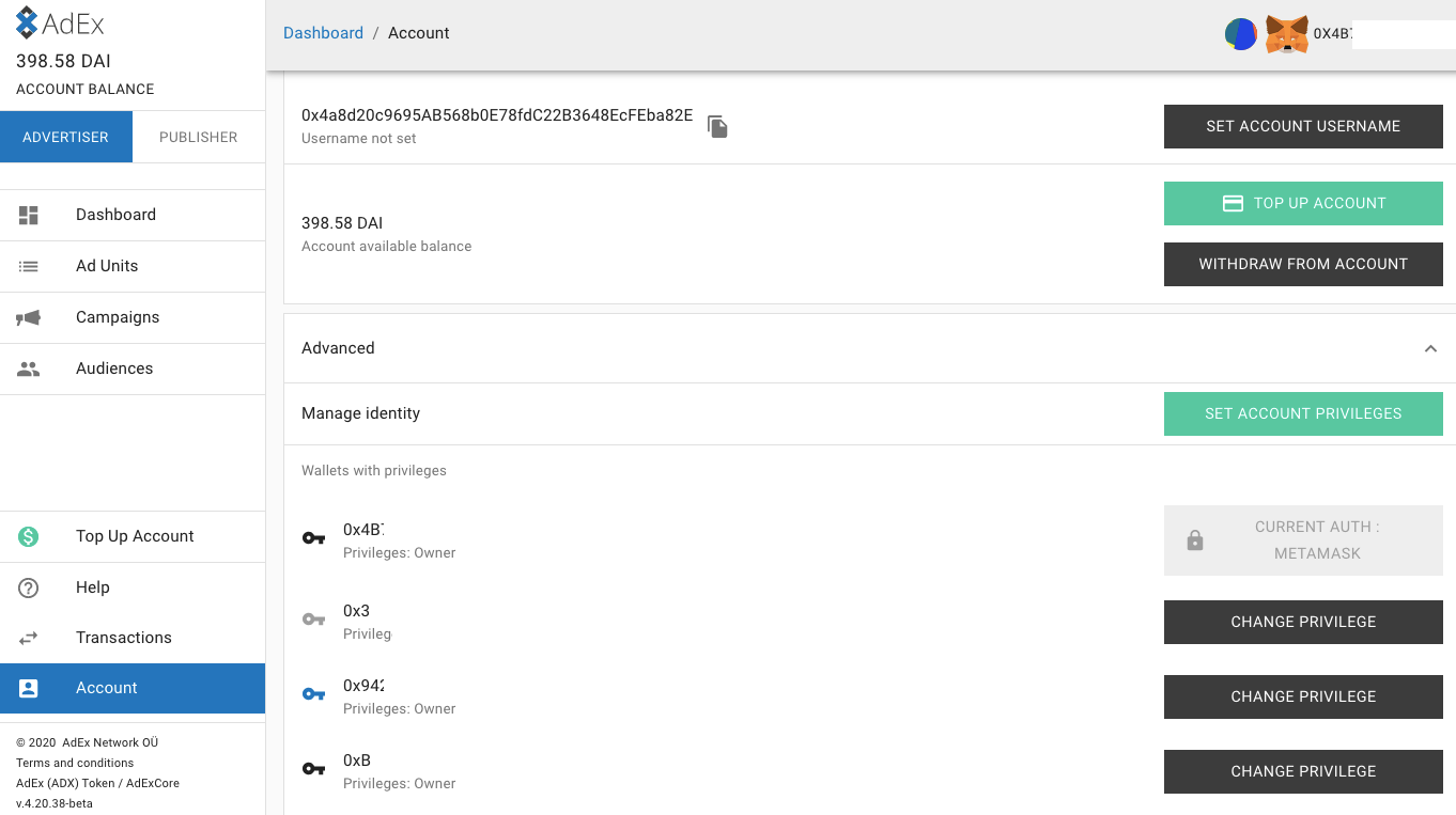 How to manage several accounts on the AdEx Platform | by Ambire | The ...