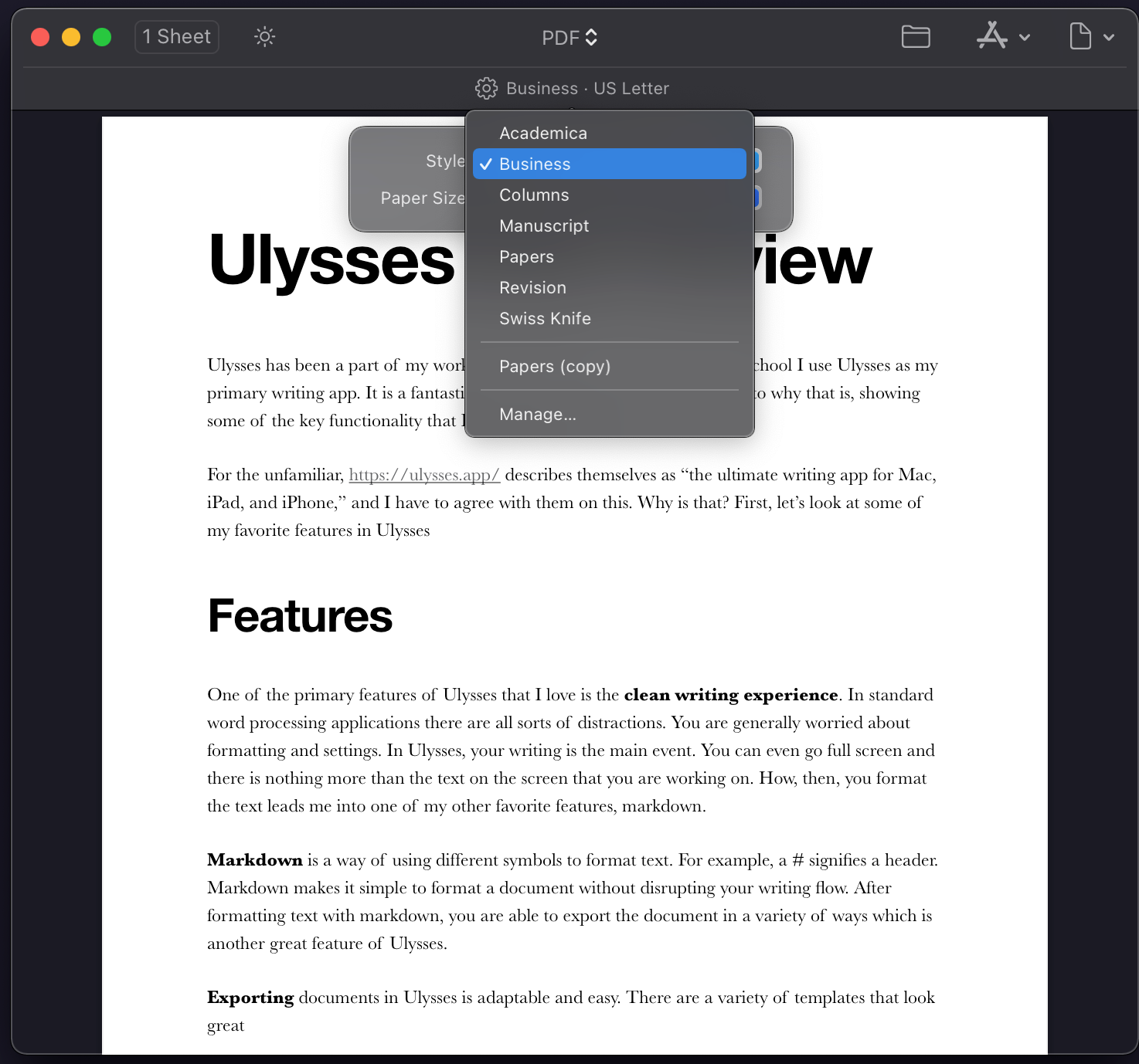 Why Ulysses is a Fantastic Writing Tool | by Noah Johnson | Medium