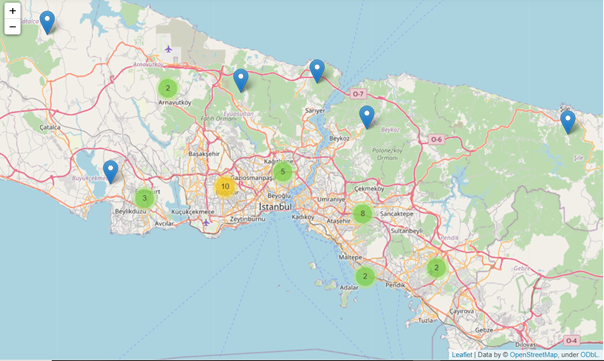 Map Visualization with Folium. What is Folium? | by ferhatmetin | Data ...