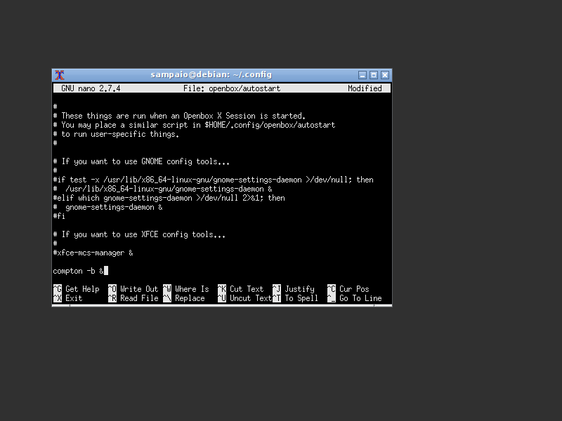 Instalar e configurar o Openbox (atualizado Arch Linux) | by Miguel Sampaio da Veiga | Canivete ...