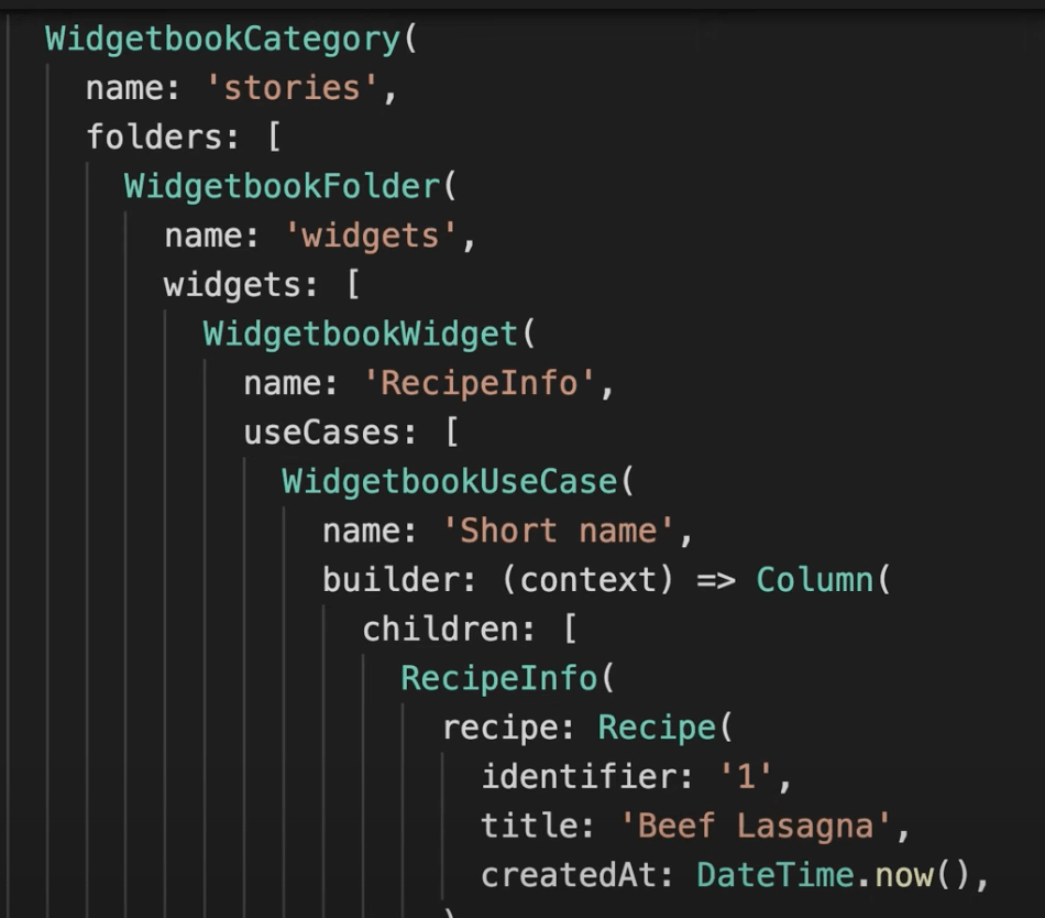 Flutter — Widgetbook (Storybook). App code: DigestableMe | by simbu | Jun, 2022 | Medium