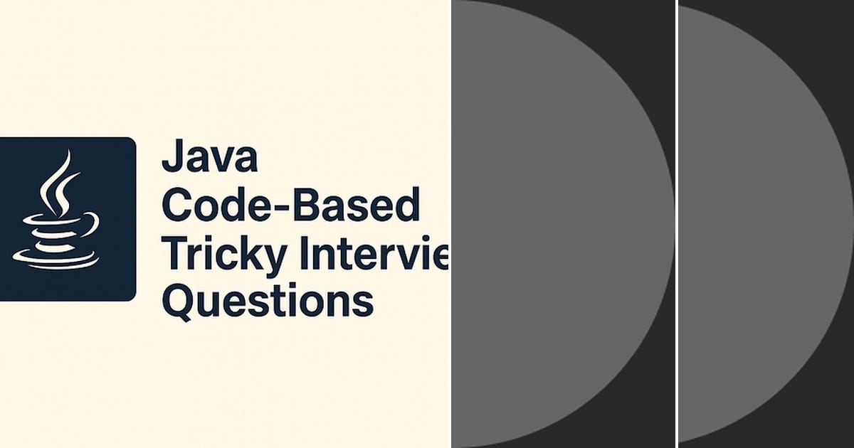 List: Tricky java coding | Curated by Ramesh Stonecold | Medium