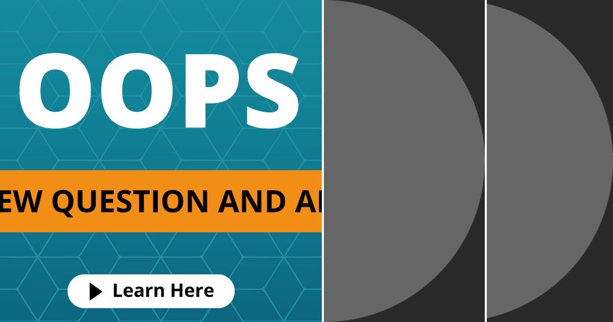 List: Oops interview questions | Curated by Sapana Pal | Medium