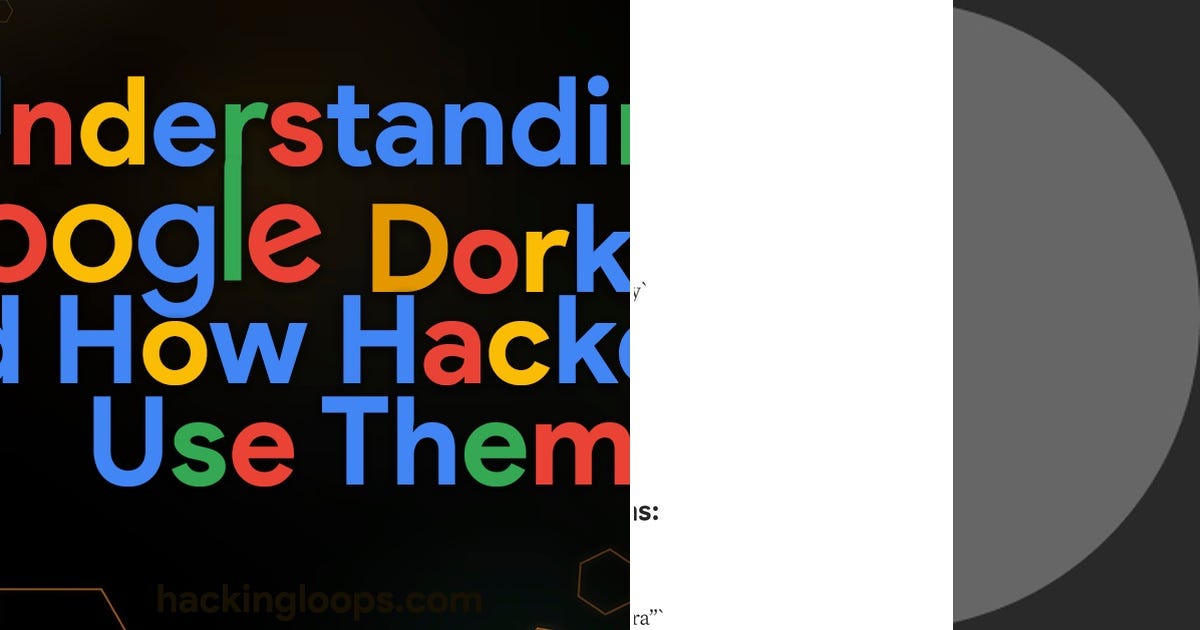 List: Googling hacking | Curated by Syed Kazim | Medium