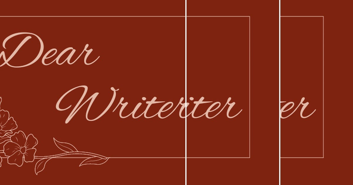 List: Dear Writer Letters | Curated by Rubina G Gomes | Medium