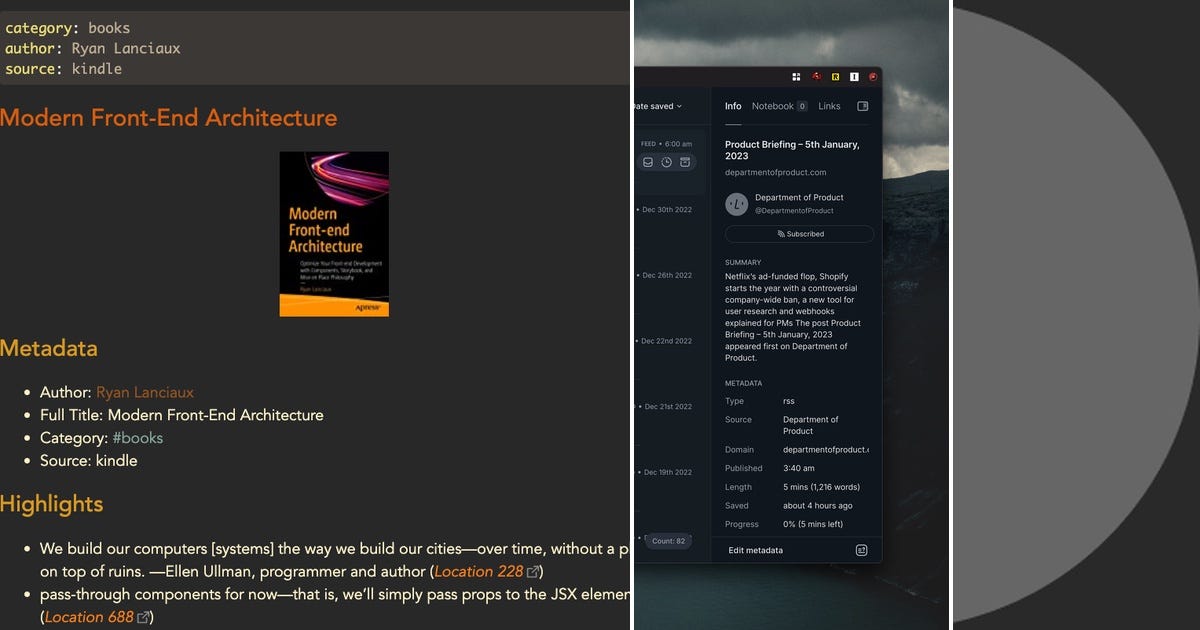 List: Obsidian.workflows.readwise | Curated by Works | Medium