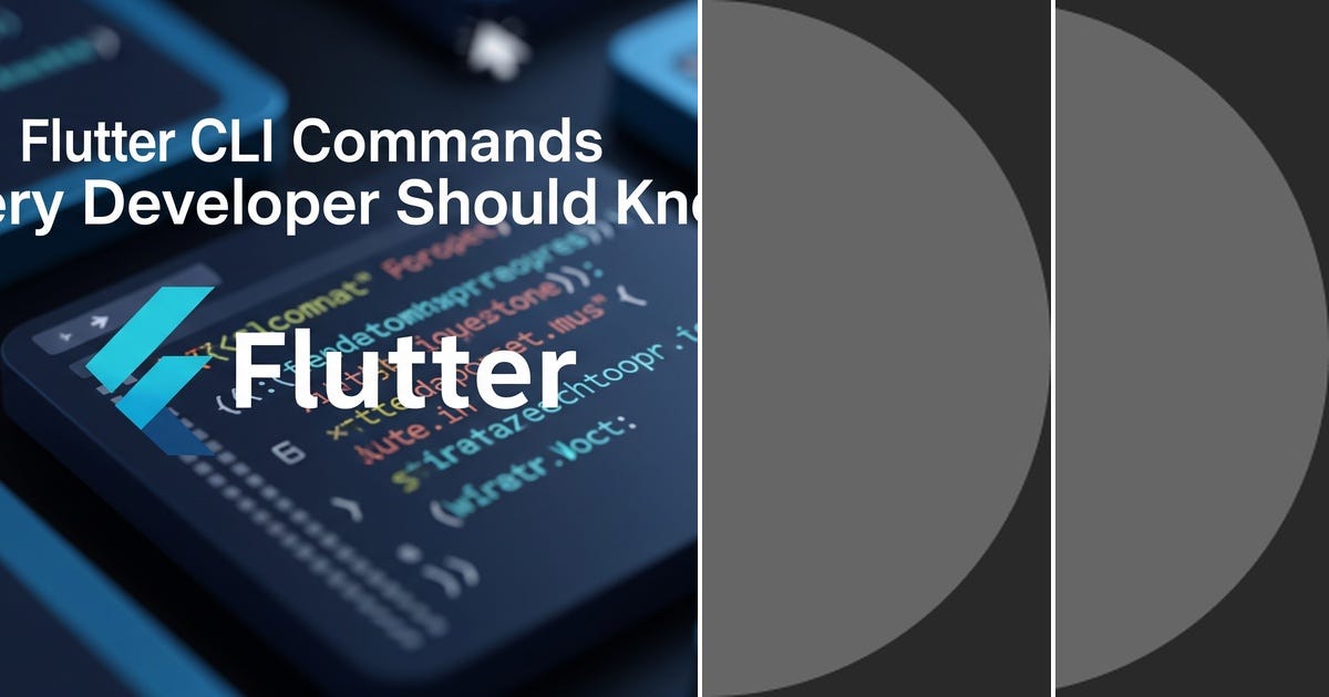 List: Flutter CLI | Curated by Fabiano Almeida | Medium