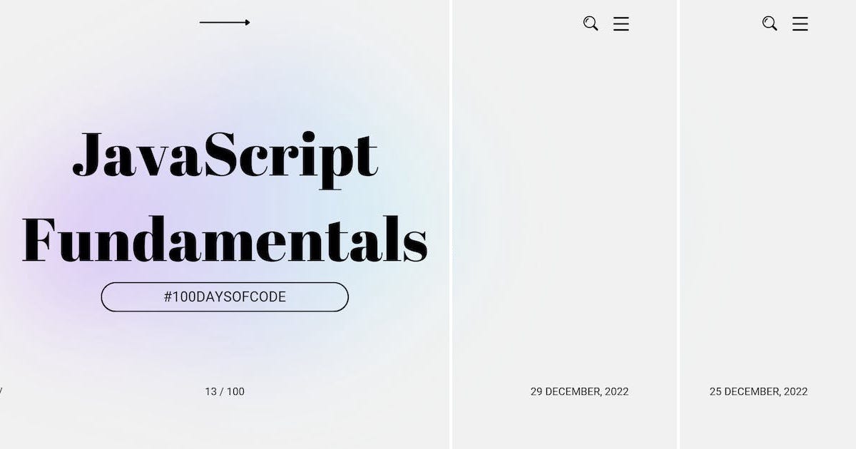 List: JavaScript Fundamentals | Curated by Mr. Ånand | Medium