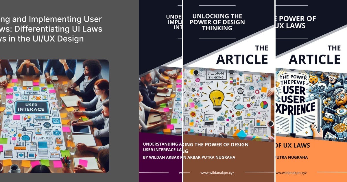 List: UX/UI Article | Curated by Wildan Akbar Putra Nugraha | Medium
