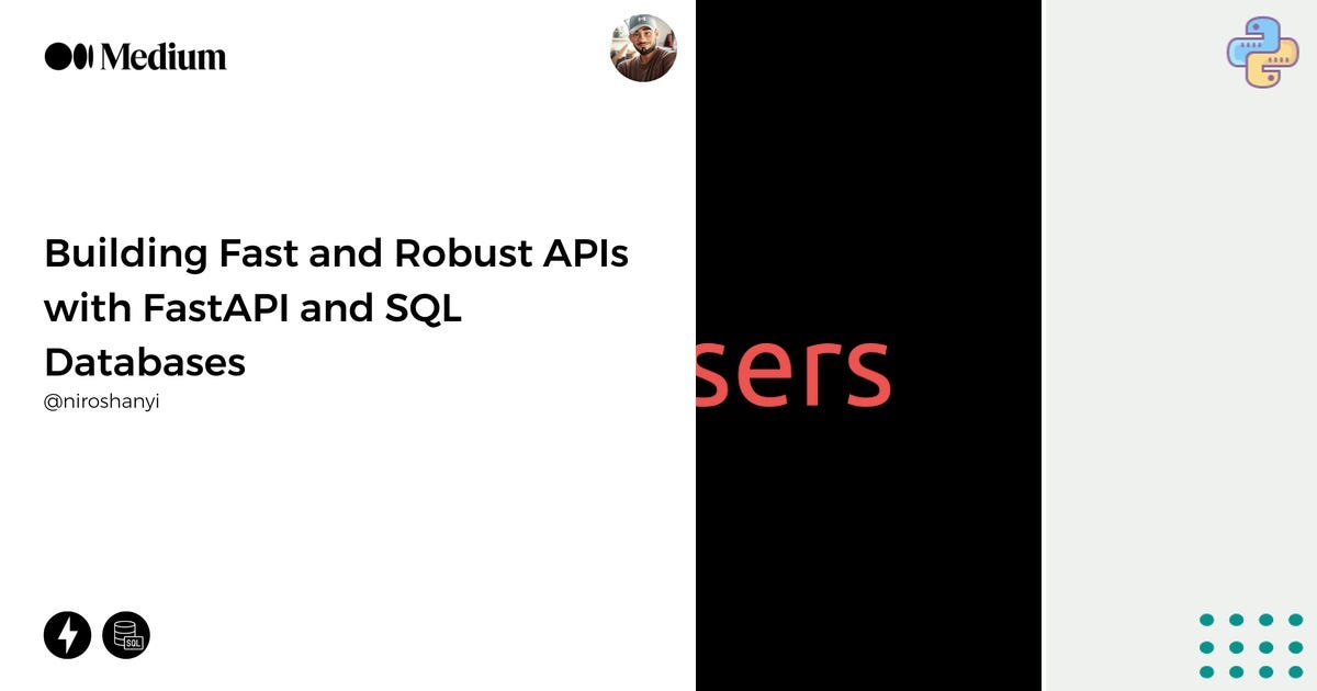 List Fastapi Curated By Dr Shouke Wei Medium