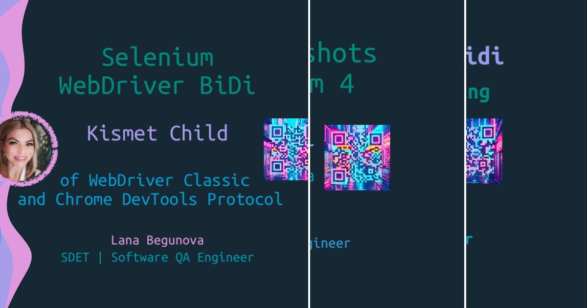List: Selenium WebDriver BiDi | Curated by Lana Begunova | Medium