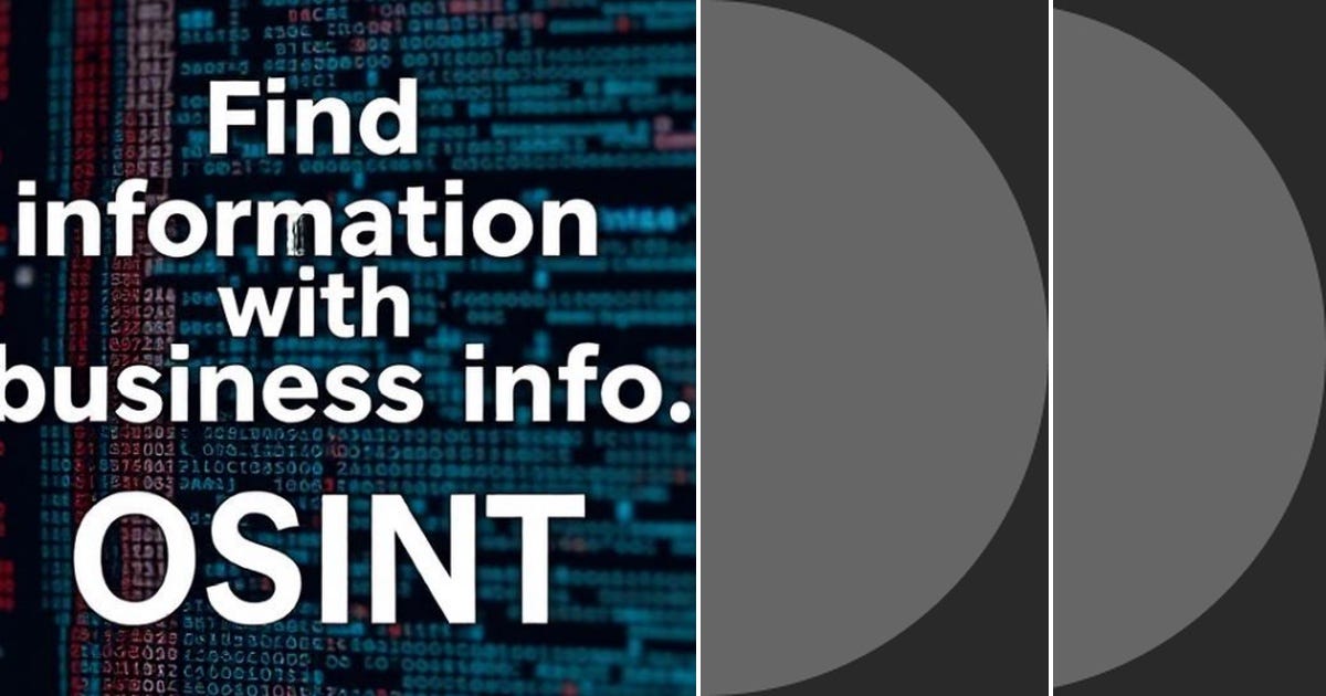 List: OSINT Business | Curated by Paul Wright | Medium