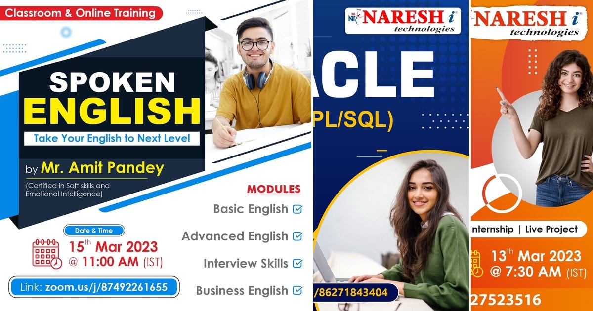 List: New Batches List | Curated by Samuel NareshIT | Medium