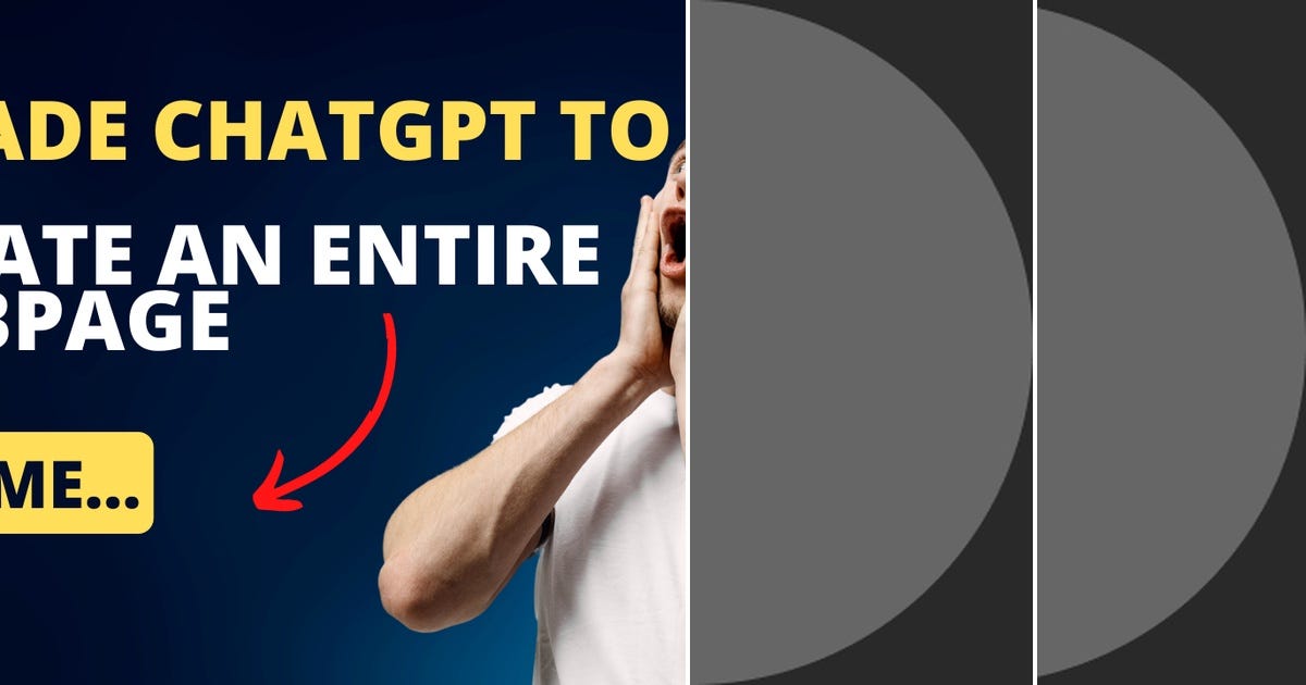 List: ChatGPT build an entire website | Curated by Tolu Kola | Medium