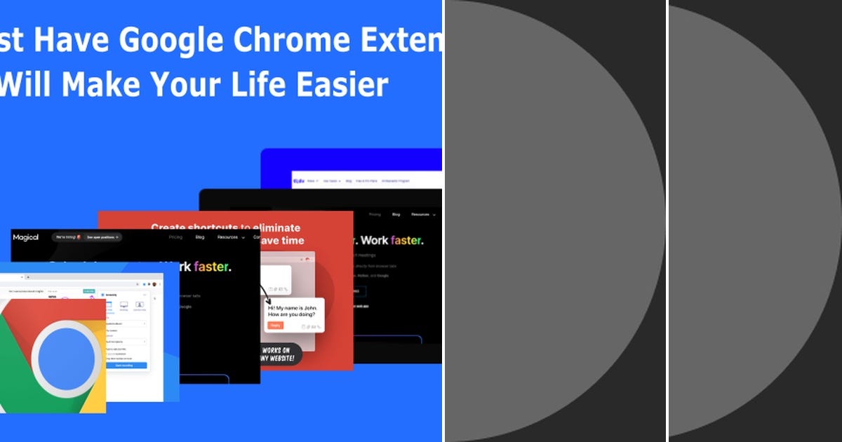 List: Chrome ext | Curated by Paulo Cunha | Medium