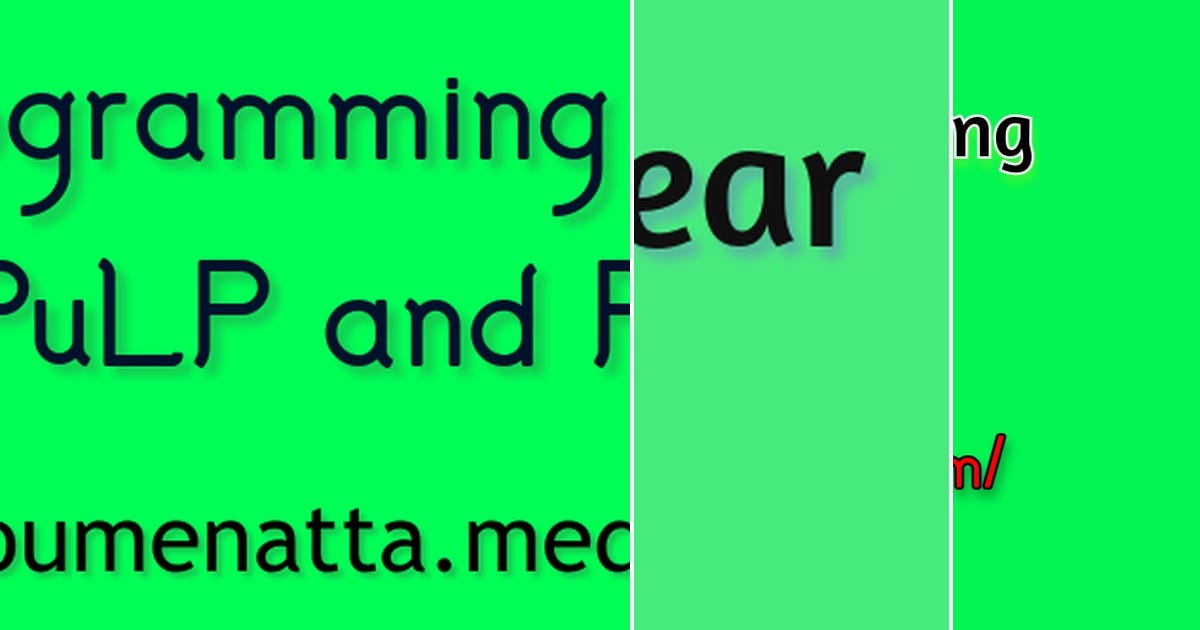 List: Linear programation | Curated by Leonardo Enrique Cordero Jenkins ...